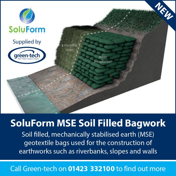 Green-tech launches new SoluForm MSE Soil Filled Bagwork - Landscape ...